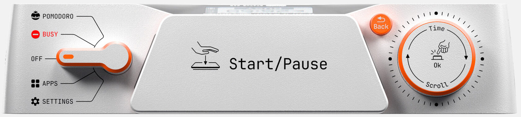 Busy Status Bar — Productivity Multi-tool Device with an LED pixel screen